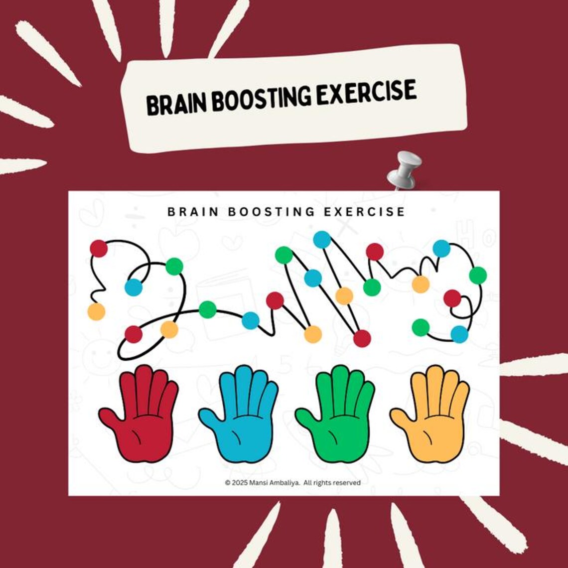 Brain Boosting Exercise Worksheets: Cognitive Skills & Memory (digital ...