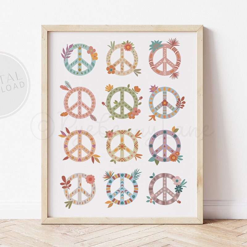 Peace Sign Poster - Etsy