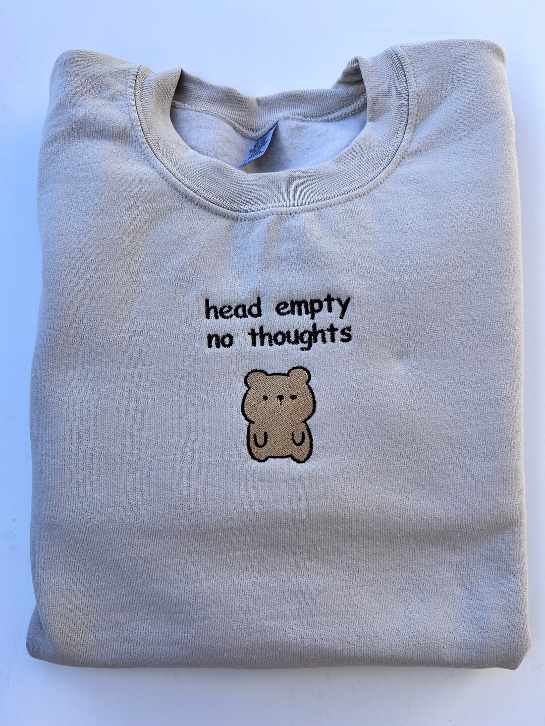 Head Empty No Thoughts Sweatshirt - Etsy