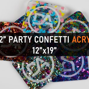 Party Confetti Cast Acrylic Sheets Plexiglass Sheets - Etsy
