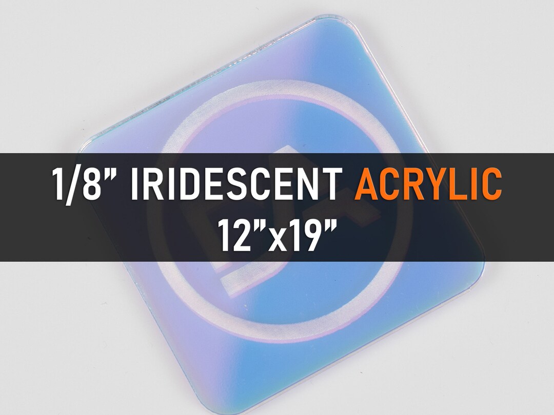 Iridescent Cast Acrylic Sheets Plexiglass Sheets Glowforge - Etsy