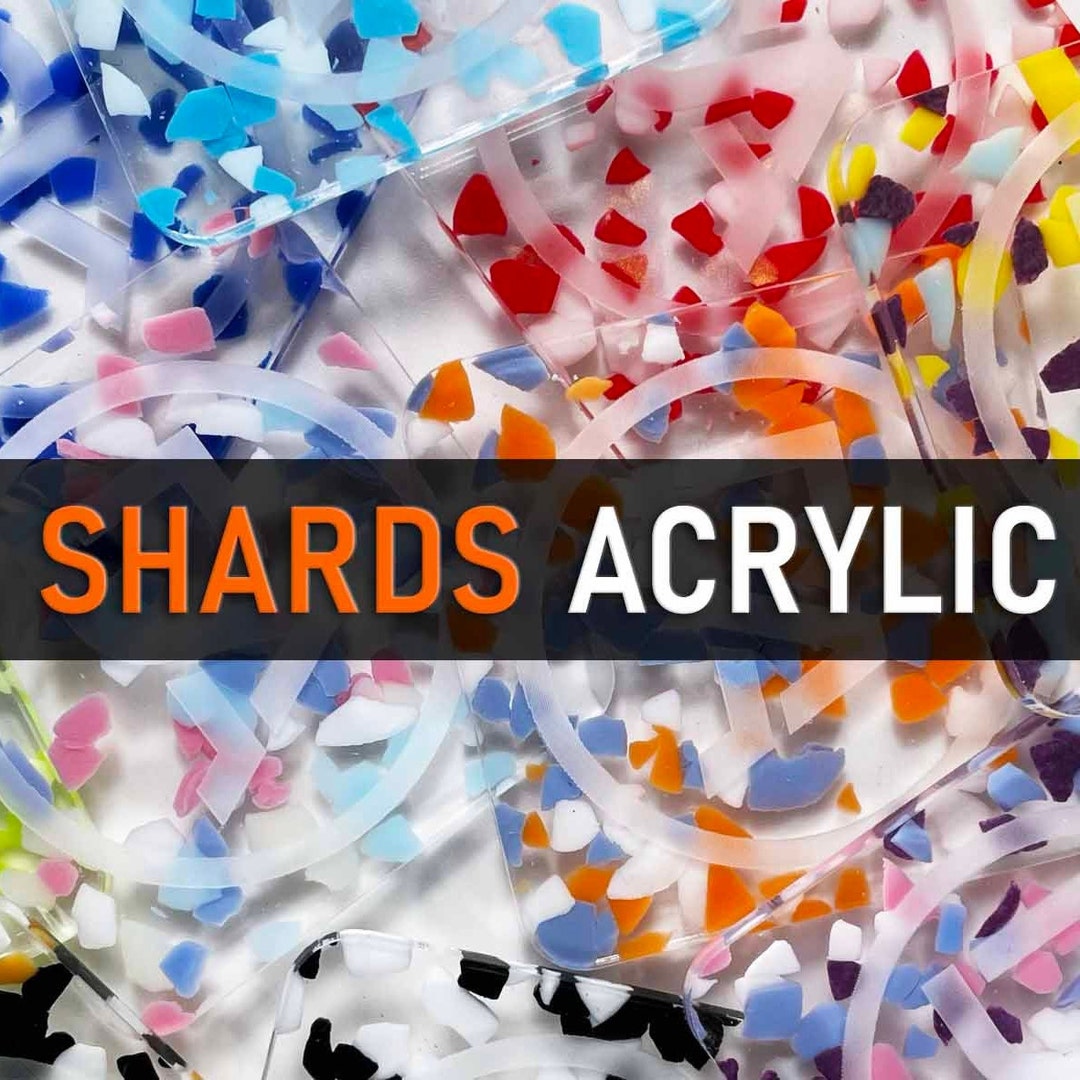 Shards Acrylic Laser Blanks for Glowforge | COLORED Cast Acrylic Sheets ...