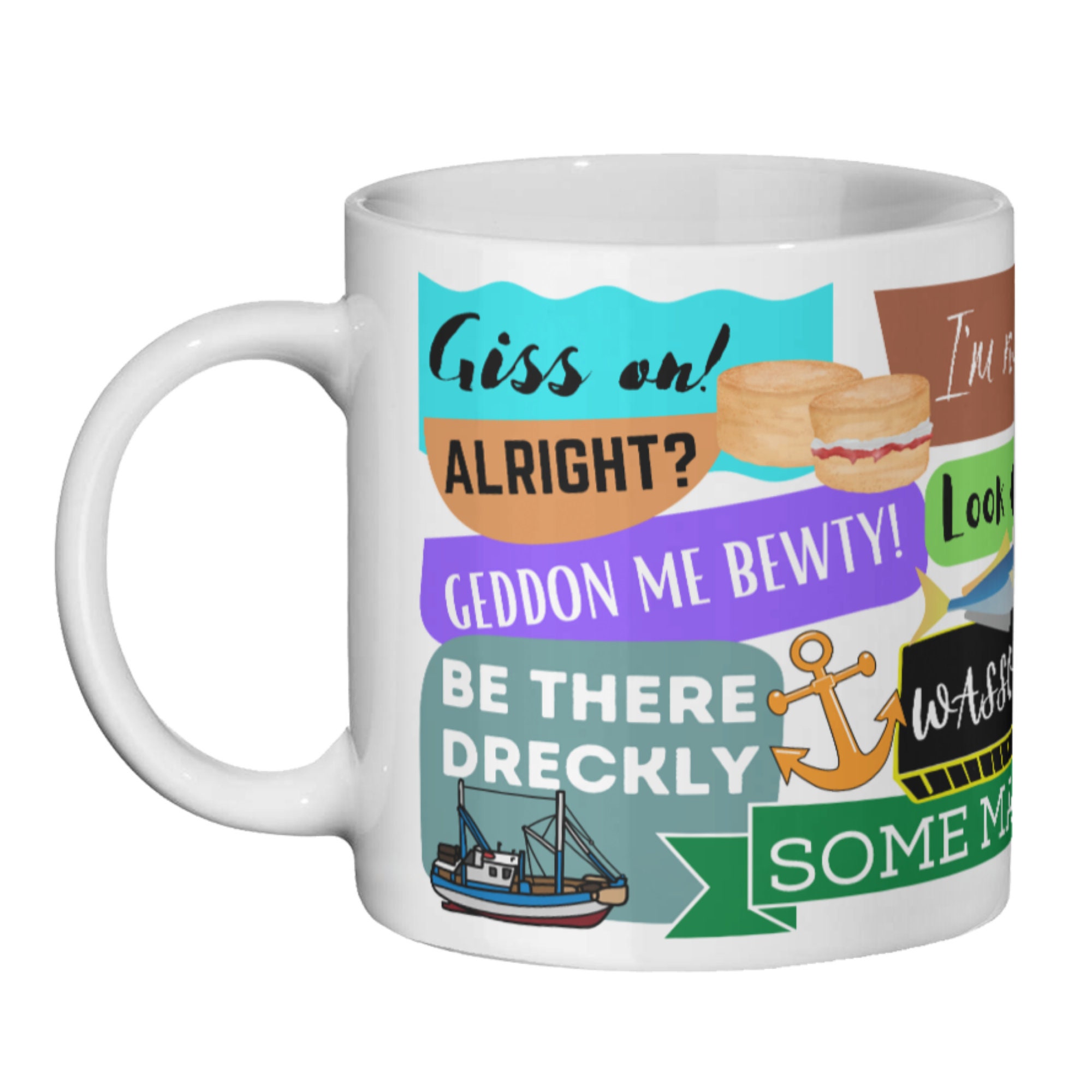 Cornish Mug, Cornish Slang, Sayings, Cornwall Gift, Funny Cornwall Mug ...