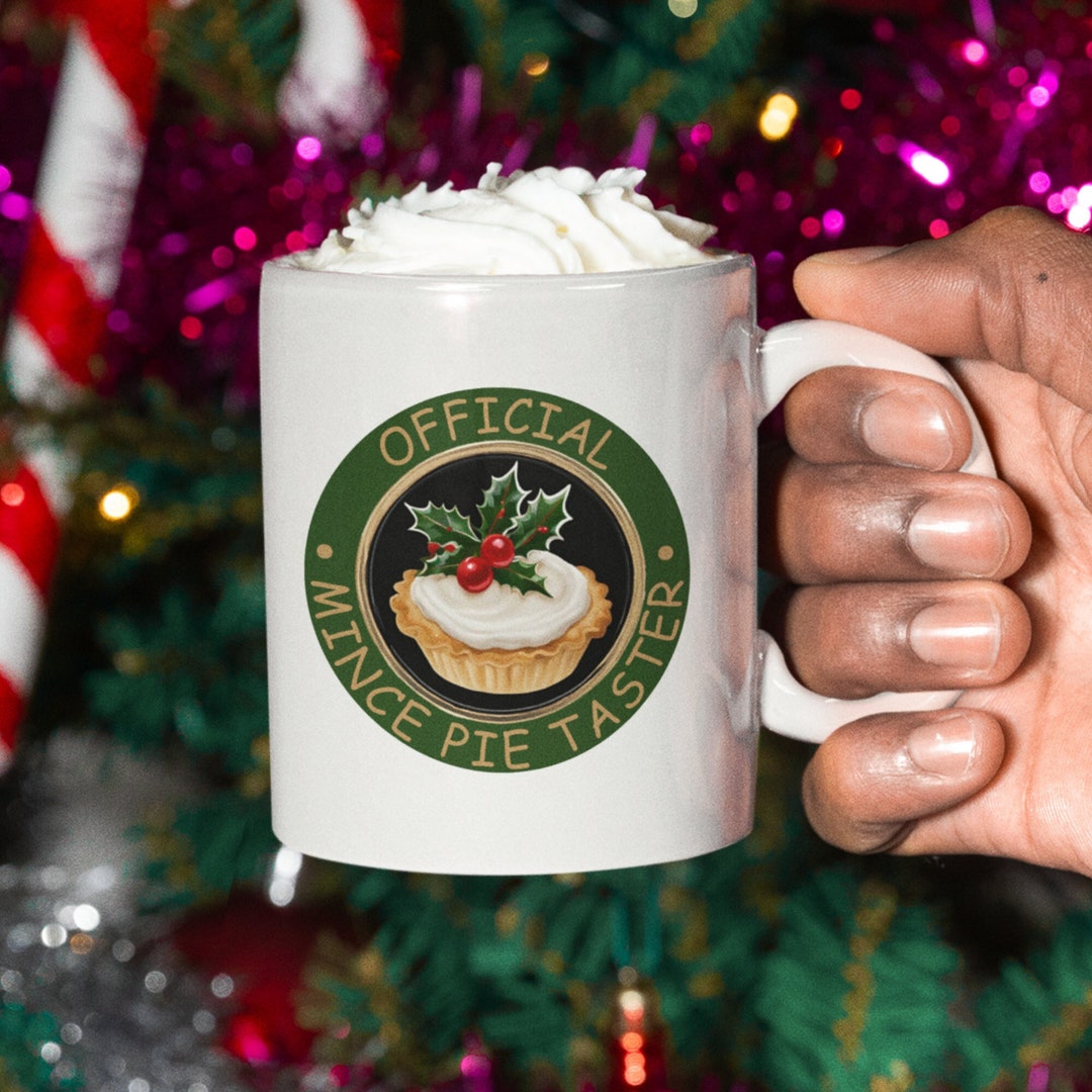 Mince Pie Taster Mug: Festive Christmas Coffee Cup - Etsy