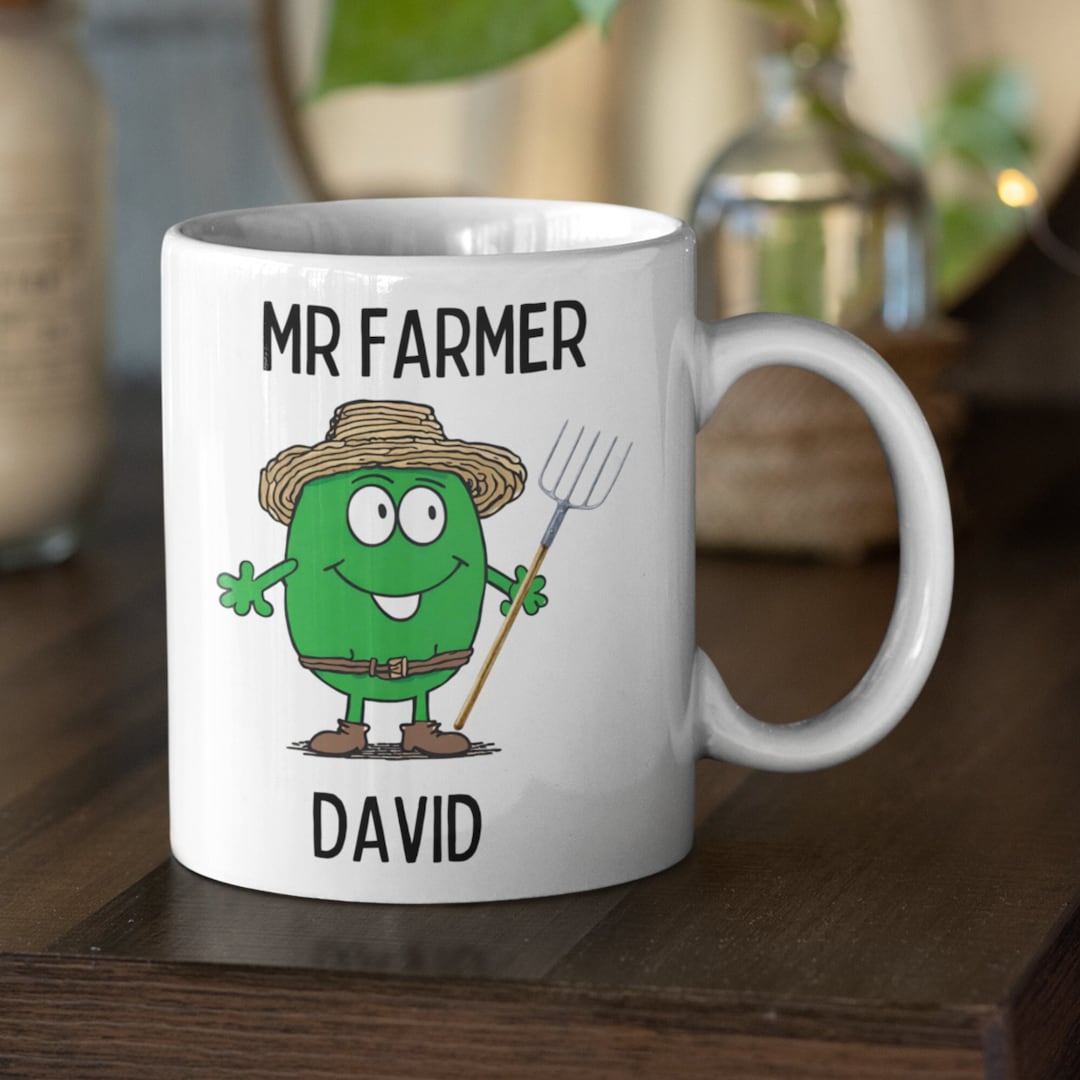 Personalized Farmer Mug, Mr Farmer, Funny Farming Gift, Farmers Gift ...