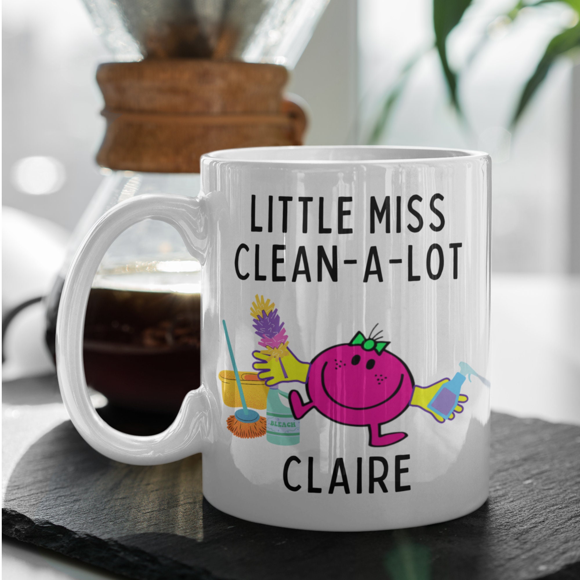 Little Miss Clean-a-lot Personalized Cleaning Mug Gift for - Etsy