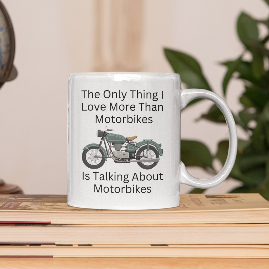 Motorbike Rider Mug – Biker Gift for Classic Motorcycle Fans - Etsy