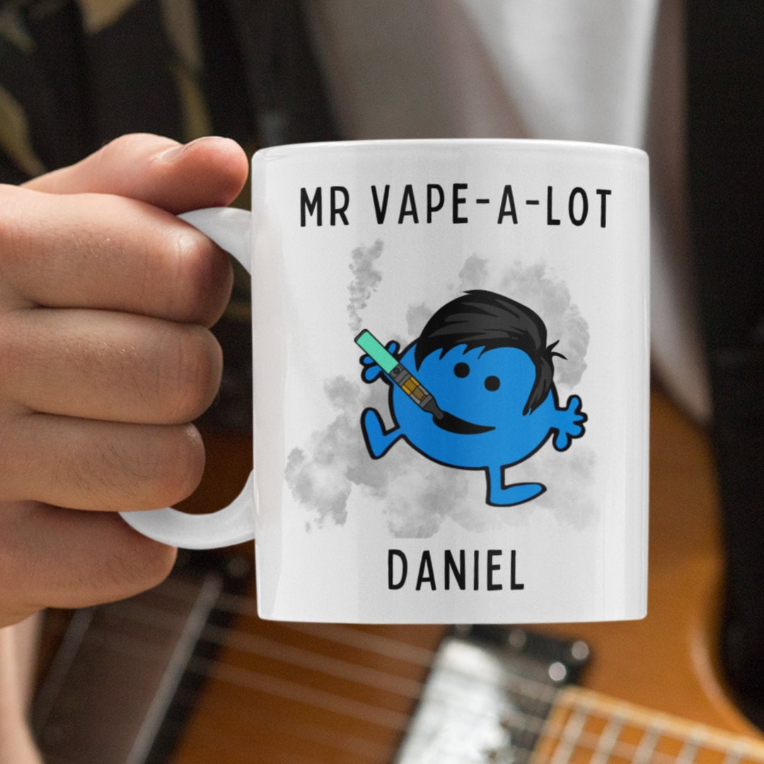 Personalised Mr Vape-a-lot Mug, Vaping Mug, Gift for Vaper Friend ...