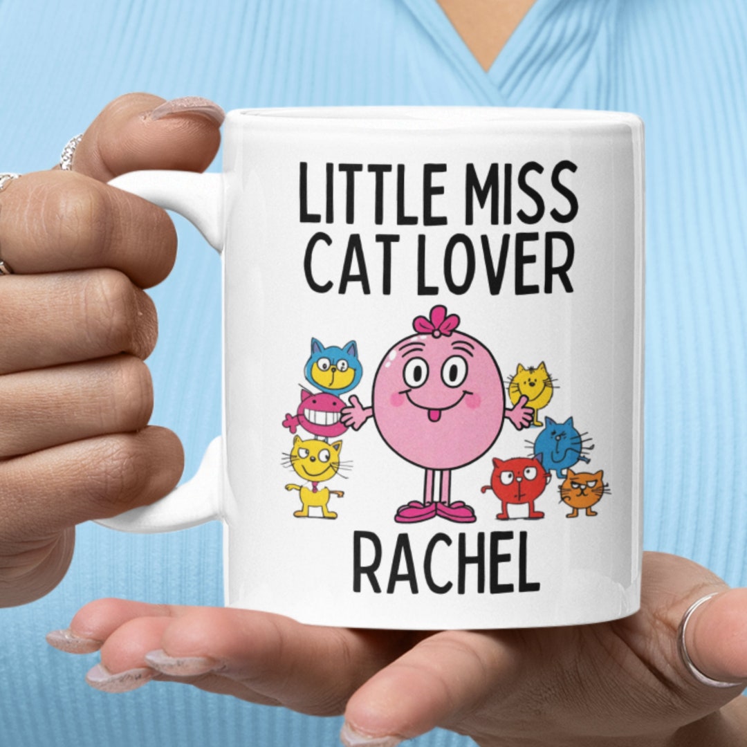 Personalized Cat Mug, Little Miss Cat Lover, Gift for Cat Owner, Cat ...