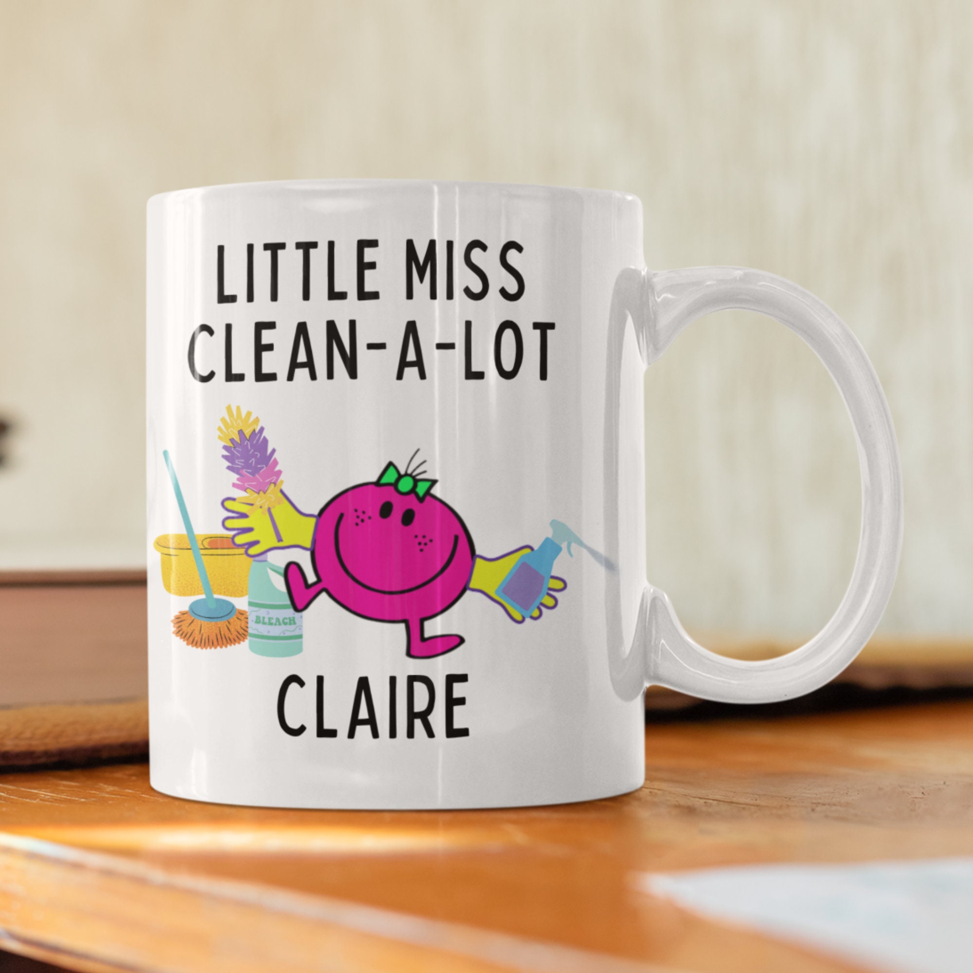 Little Miss Clean-a-lot Personalized Cleaning Mug Gift for - Etsy