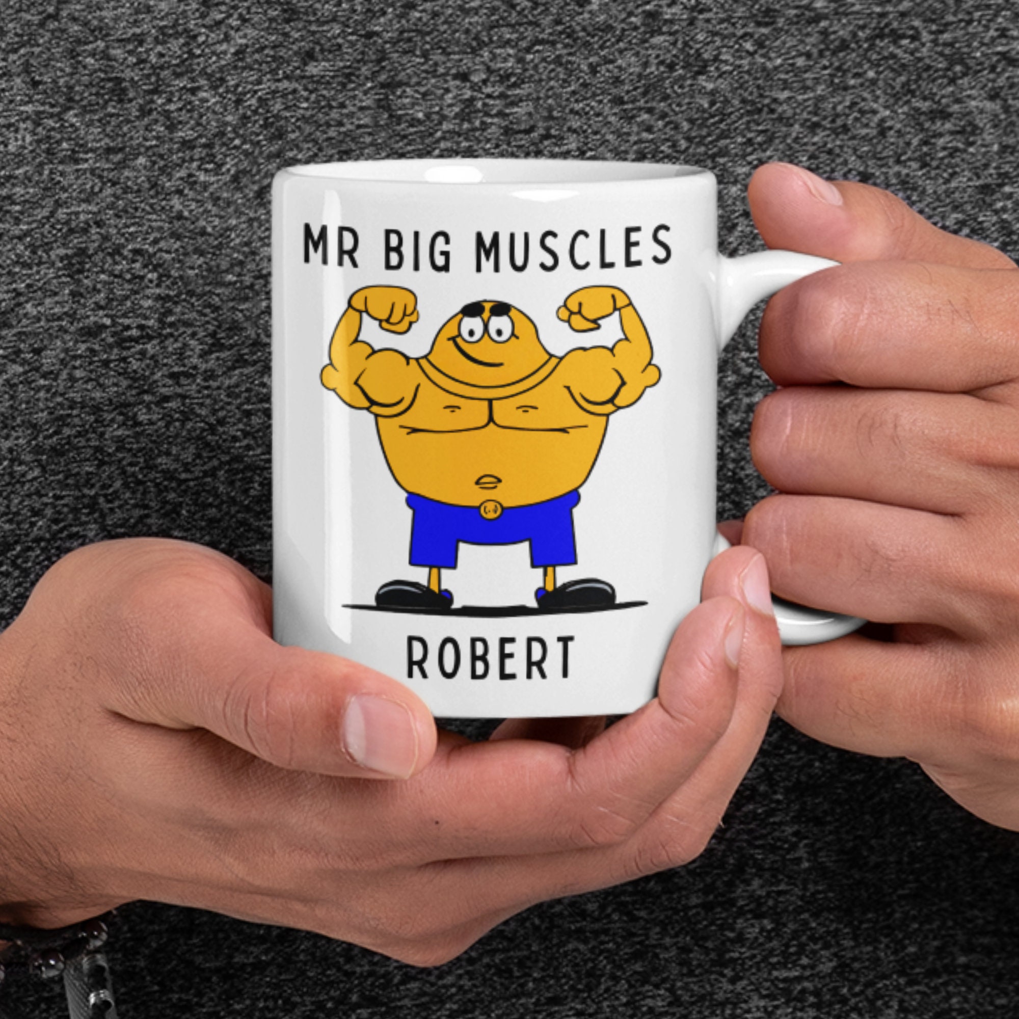 Personalized Mr Big Muscles Bodybuilder Mug Workout Gym - Etsy