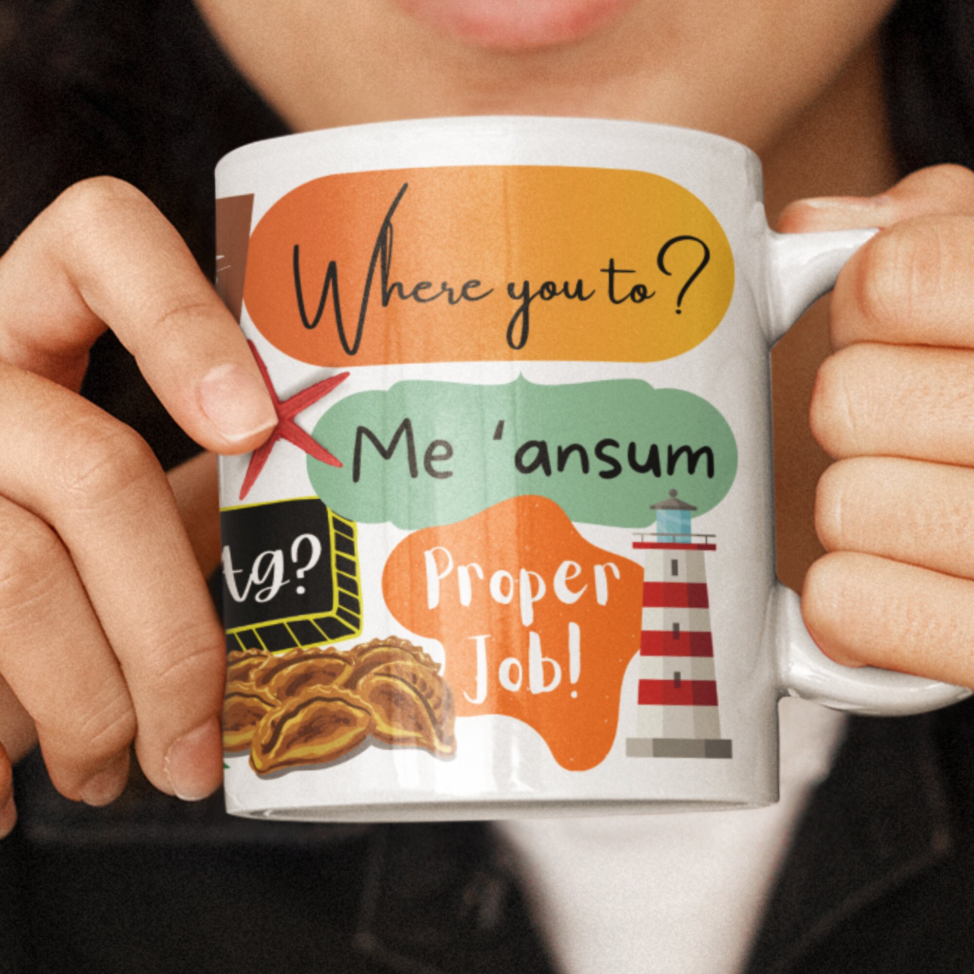 Cornish Mug, Cornish Slang, Sayings, Cornwall Gift, Funny Cornwall Mug ...