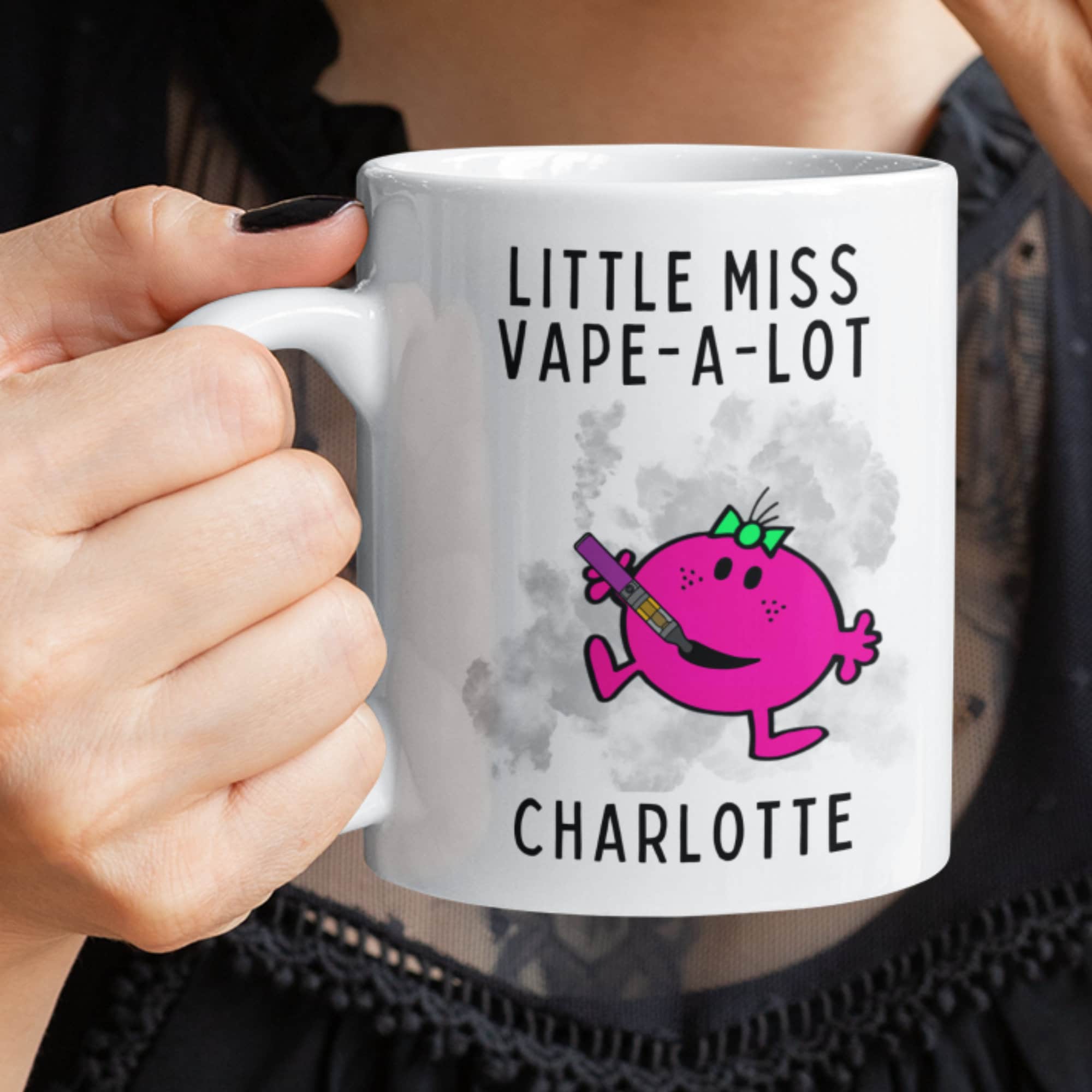 Personalised Little Miss Vape-a-lot Mug Vaping Mug Gift for - Etsy