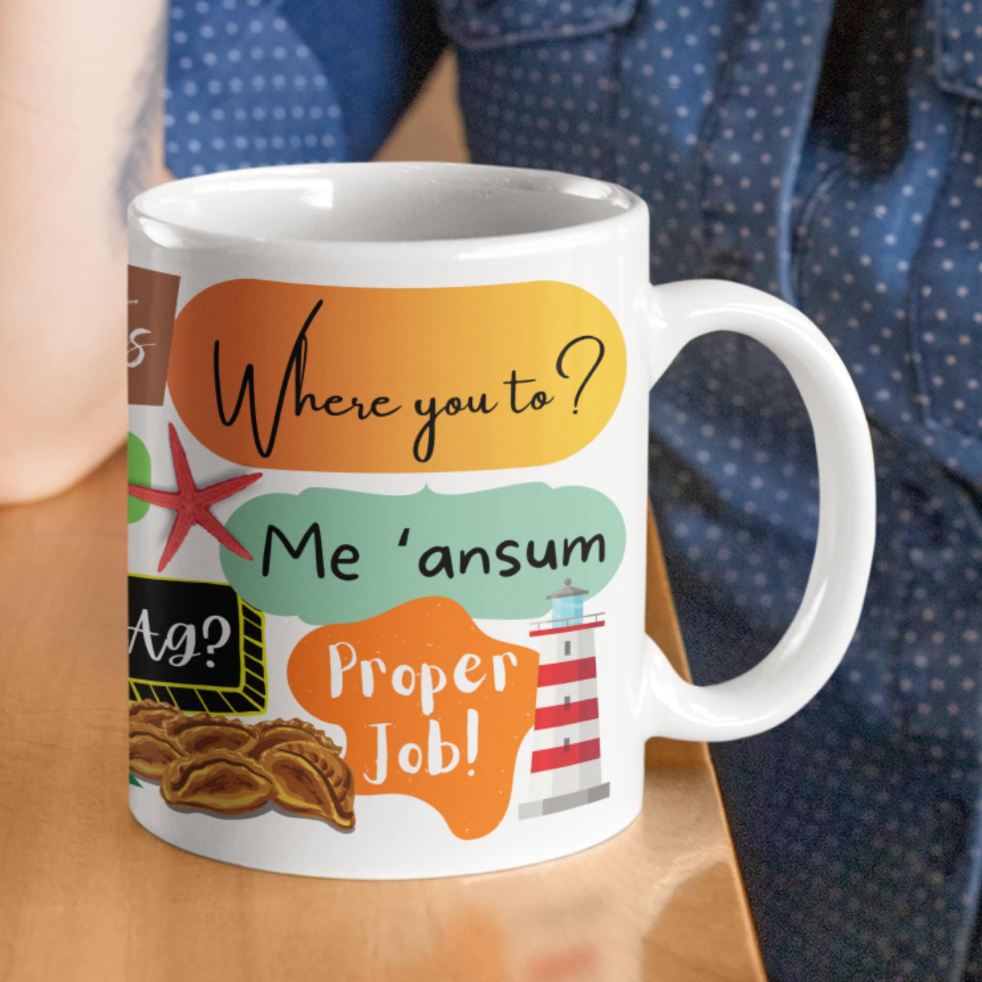 Cornish Mug Cornish Slang Sayings Cornwall Gift Funny - Etsy