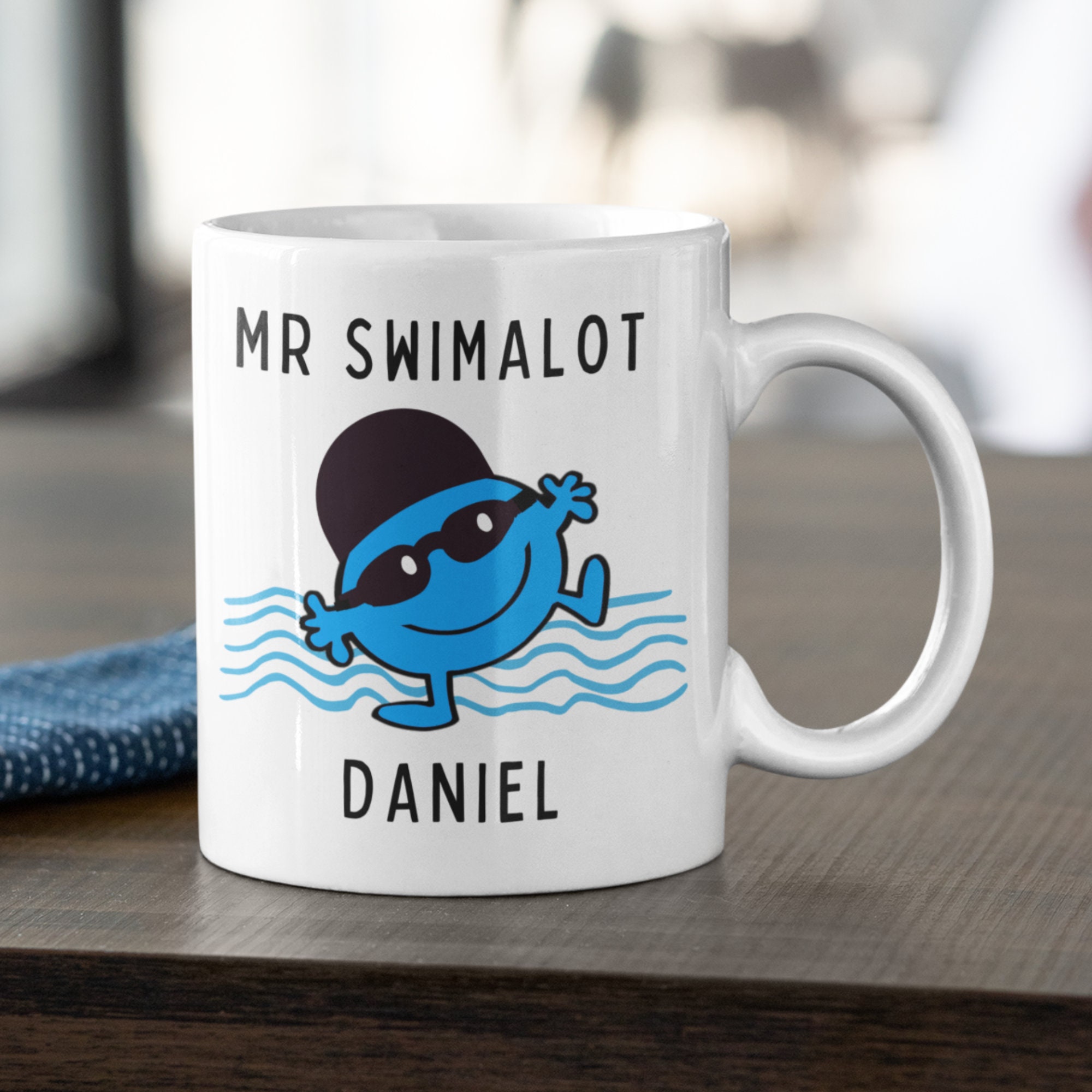 Personalized Swimmer Mug, Mr Swimalot, Gift for Swimmer, Swimming ...