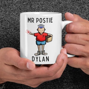 POSTMAN MUG, Mr Postie, Funny Mug for Postman, Gift for Him, Gift for ...