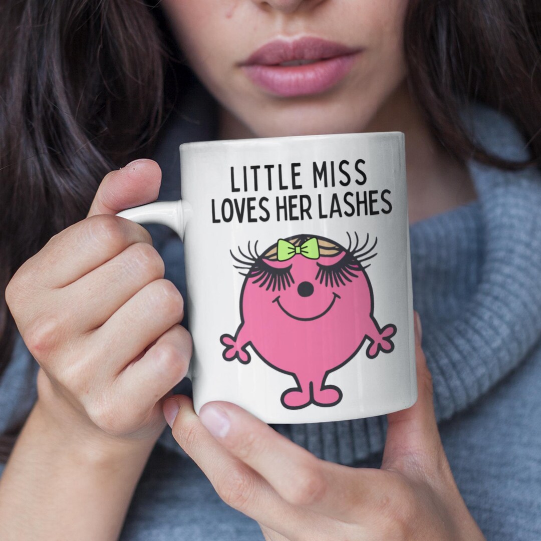 Personalized Little Miss Loves Her Lashes Mug, Lash Obsessed, False ...