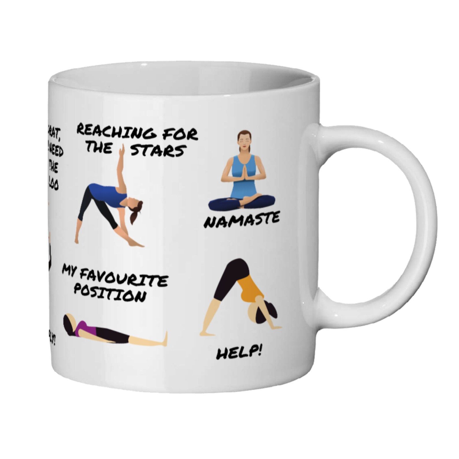 Funny Yoga Mug, Yoga Teacher, Yoga Class, Meditation, Gift for Her, Fun ...