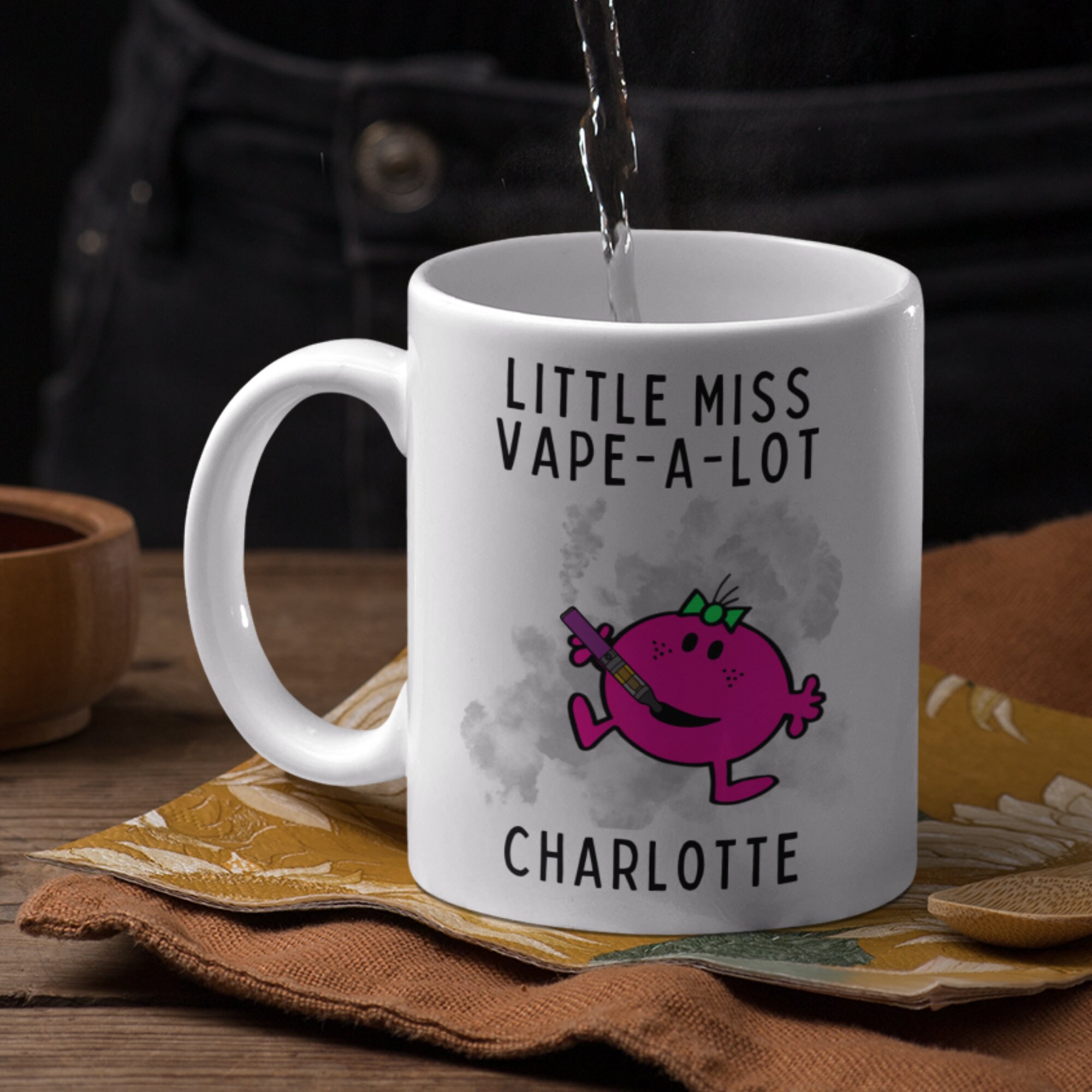 Personalised Little Miss Vape-a-lot Mug Vaping Mug Gift for - Etsy