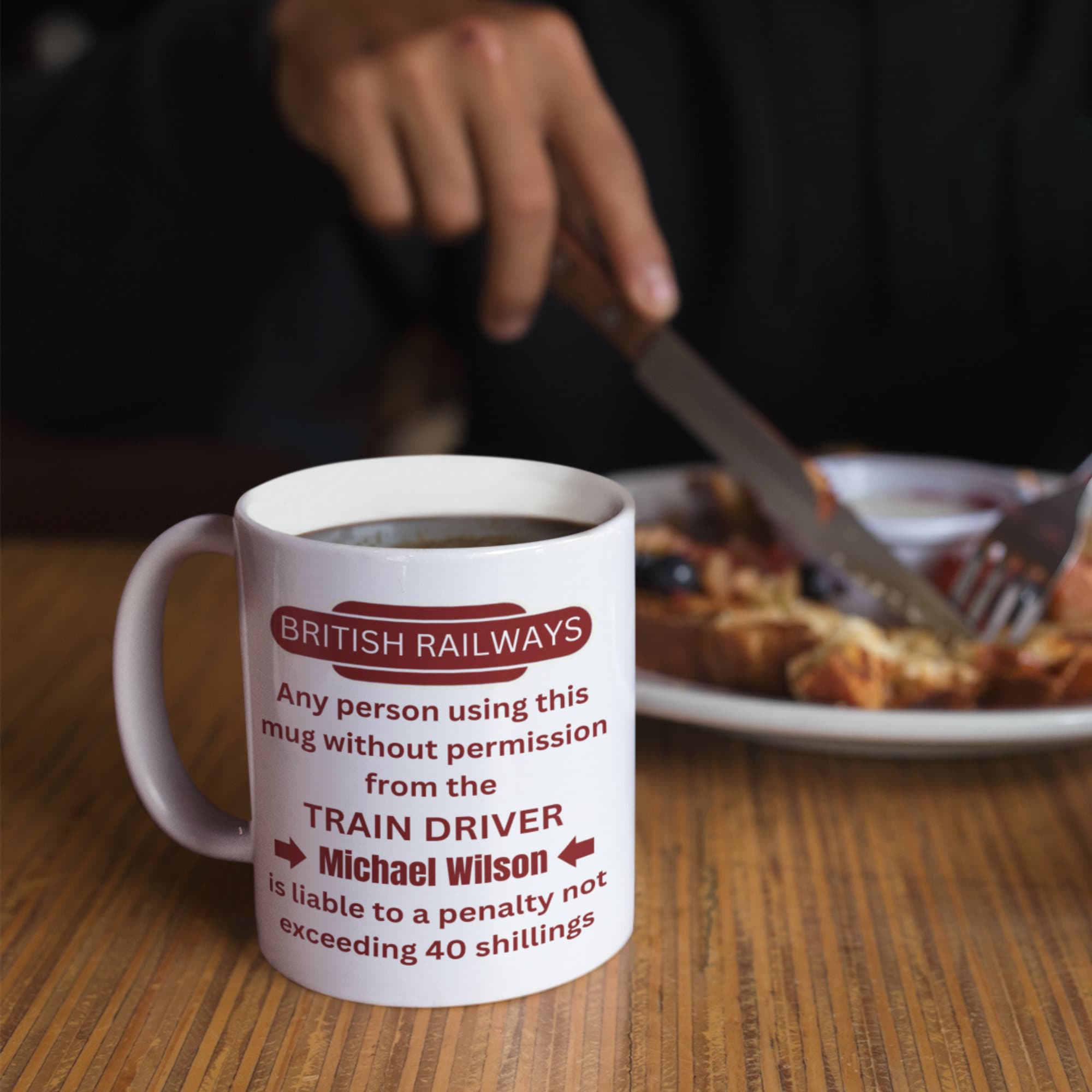 Personalised Train Driver Mug, Railway Enthusiast Gift, Steam Train ...