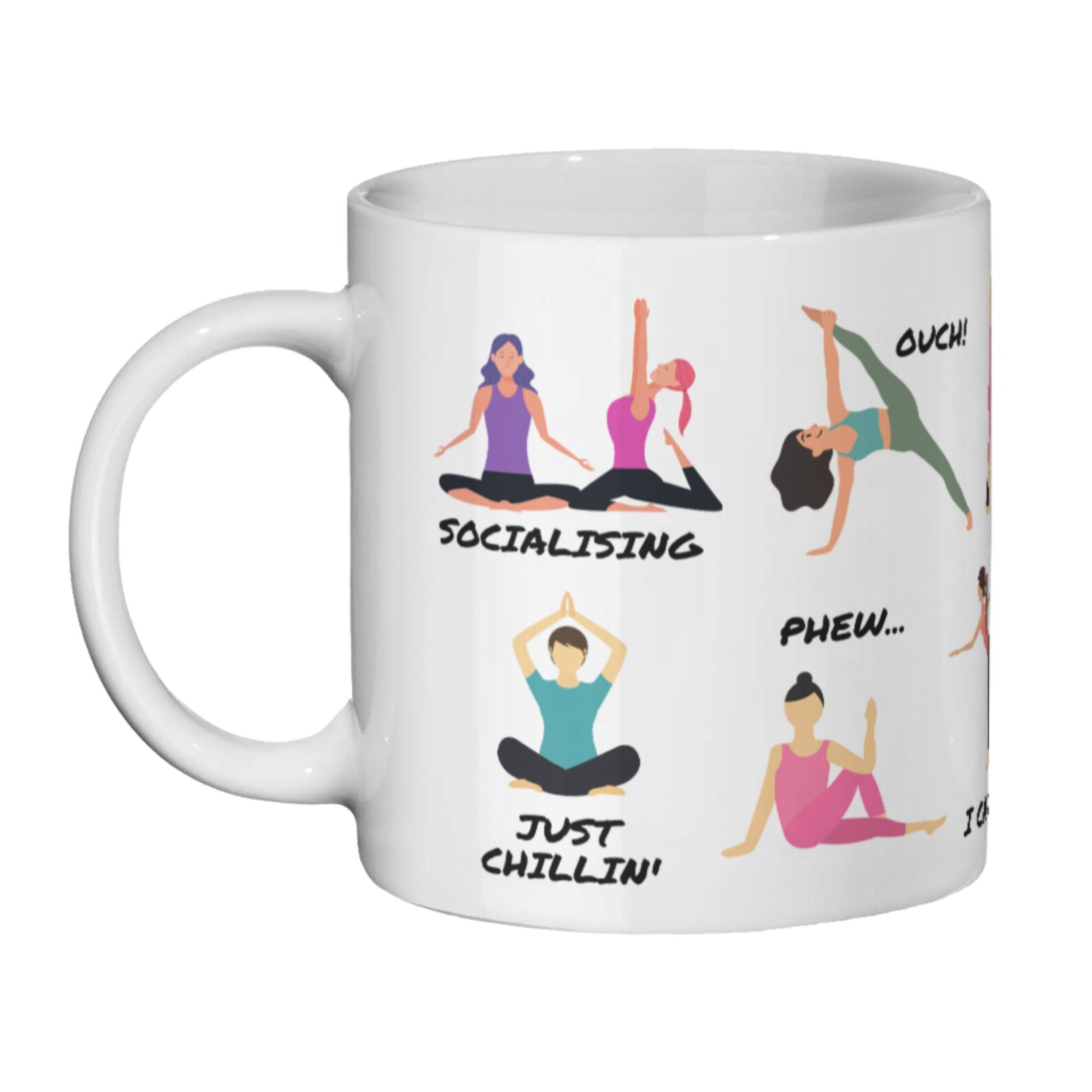 Funny Yoga Mug, Yoga Teacher, Yoga Class, Meditation, Gift for Her, Fun ...
