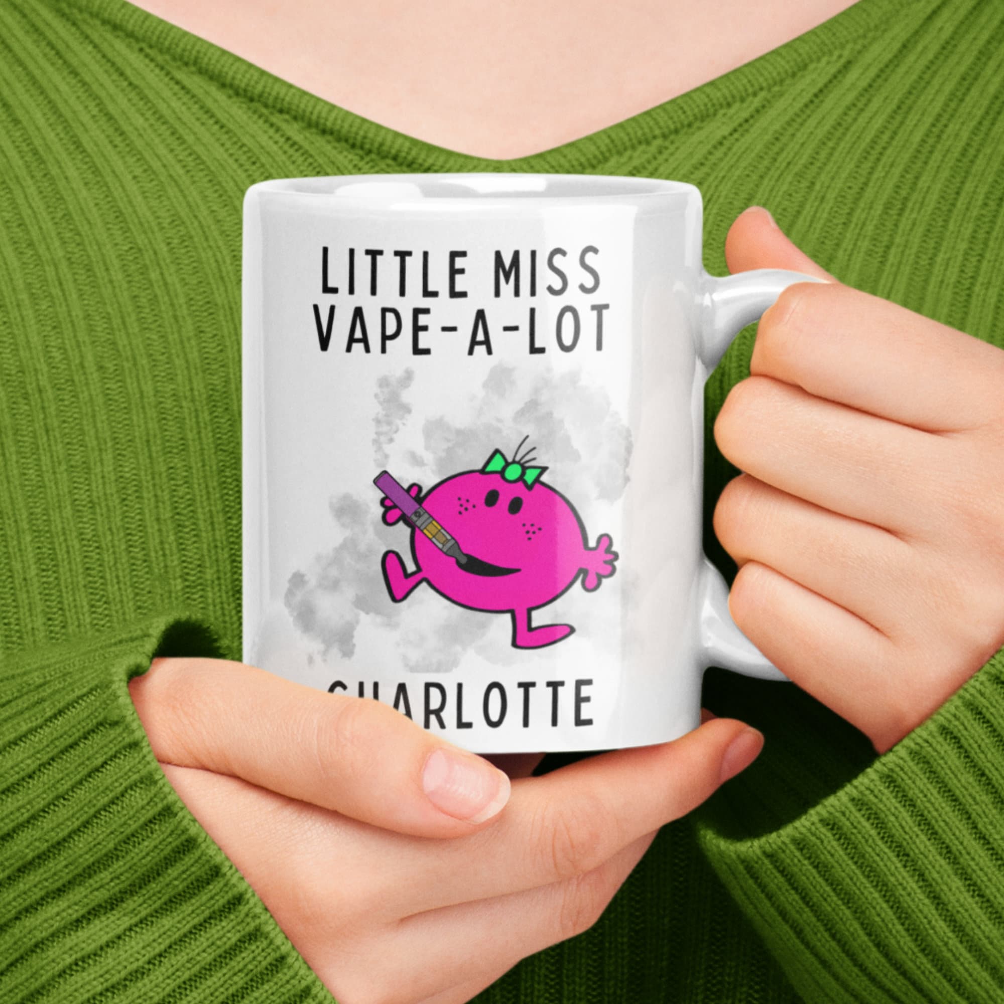 Personalised Little Miss Vape-a-lot Mug Vaping Mug Gift for - Etsy