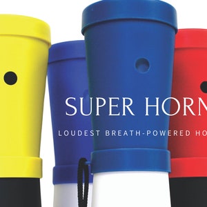 Storus® Superhorn, Breath Powered Horn for Safety, Parties, Sports ...