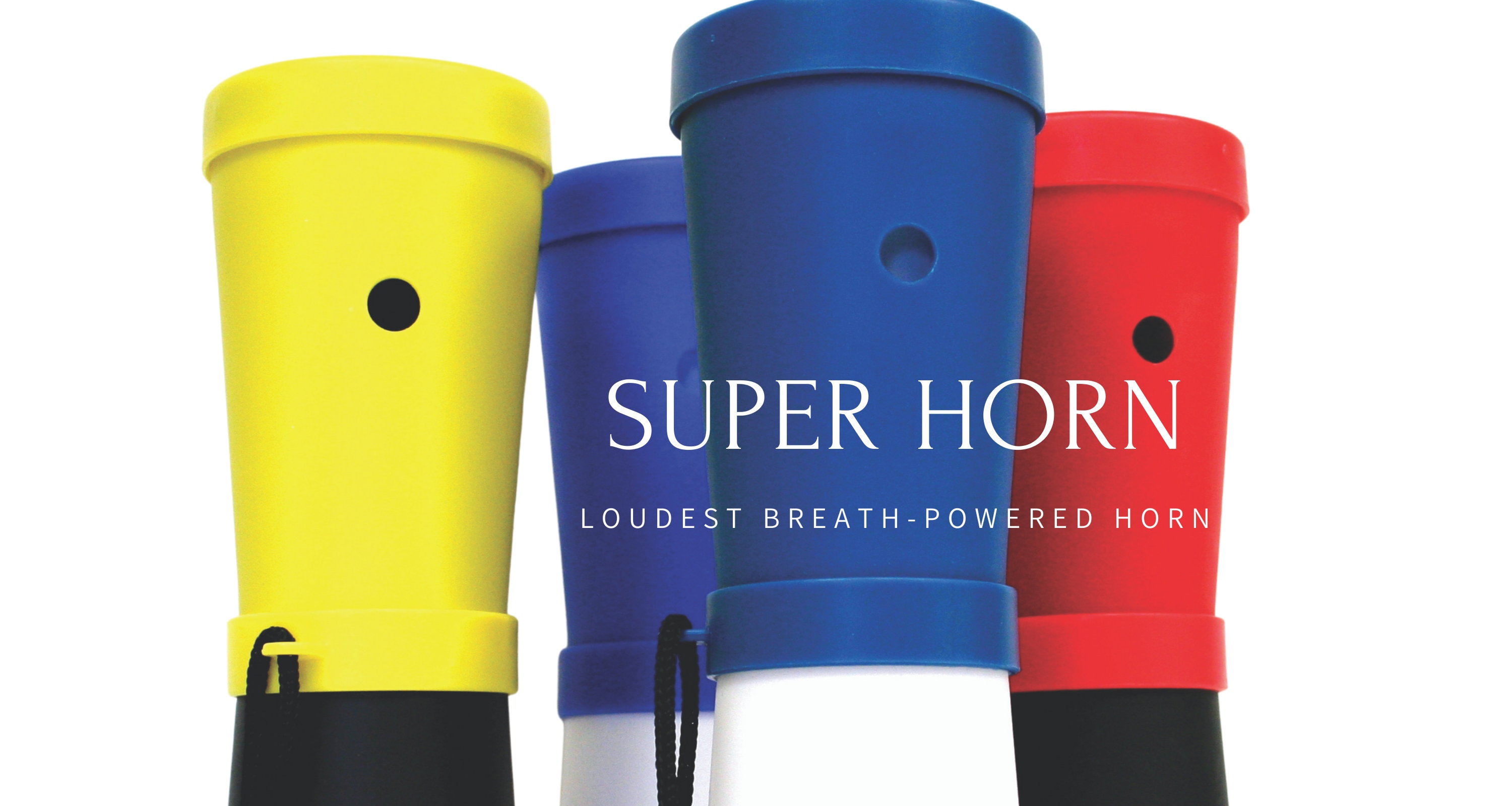 Storus® Superhorn, Breath Powered Horn for Safety, Parties, Sports ...