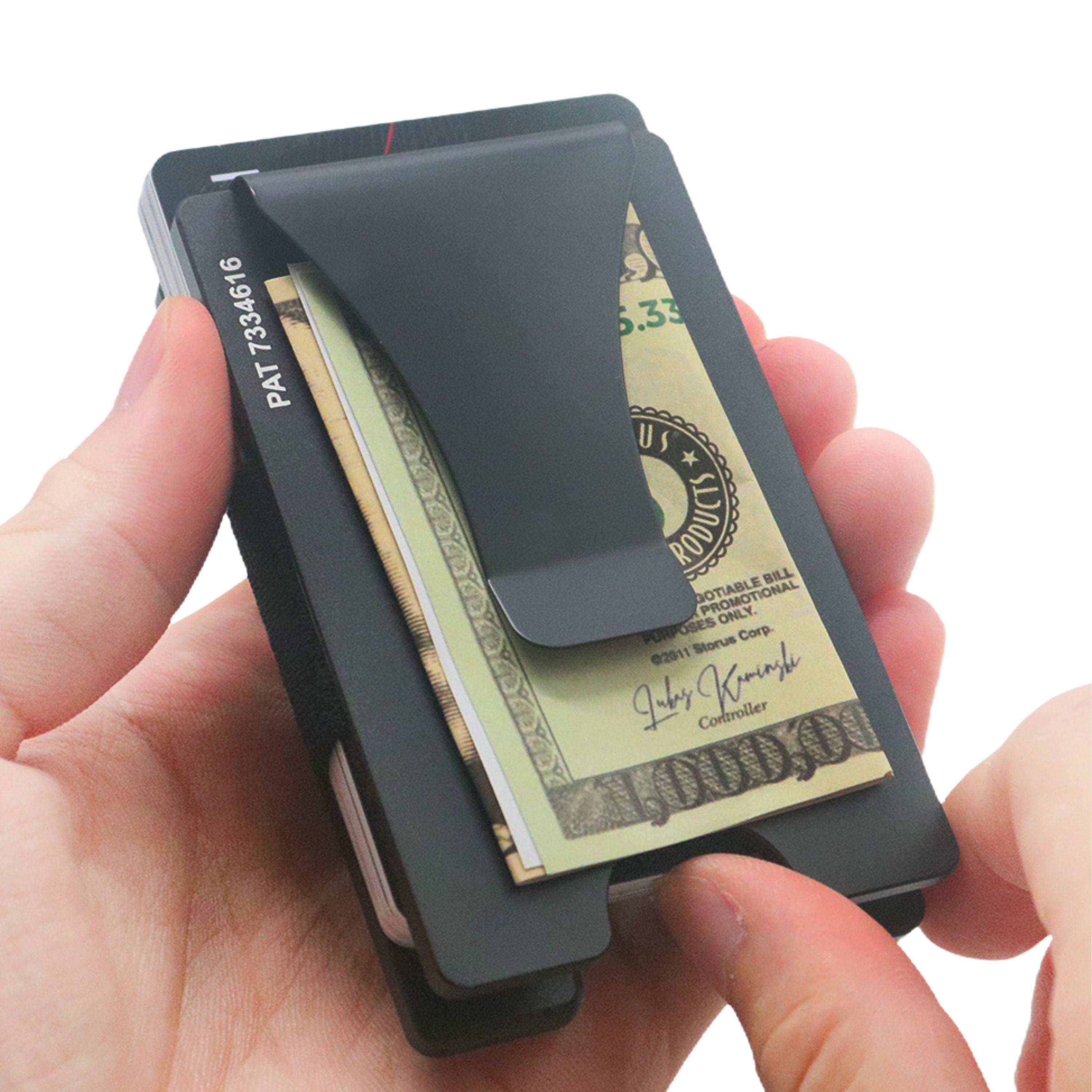 Smart® Wallet Trackable RFID Blocking Metal Card Holder Money Clip ...
