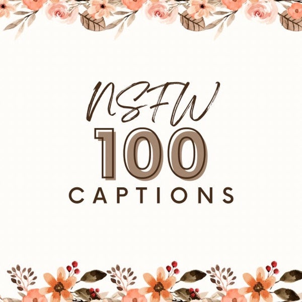 Nsfw Caption Ideas Etsy