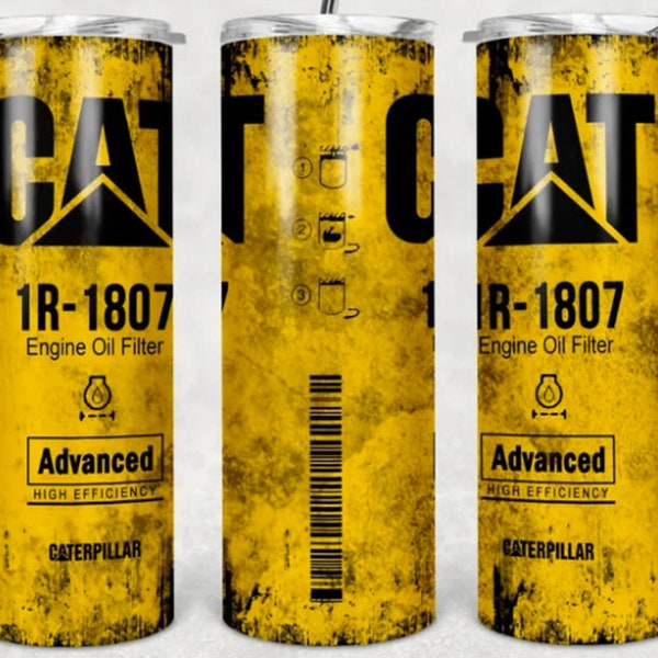 Cat Oil Filter Tumbler - Etsy