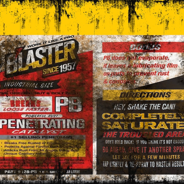 Pb Blaster Tumbler Wrap Png - Etsy