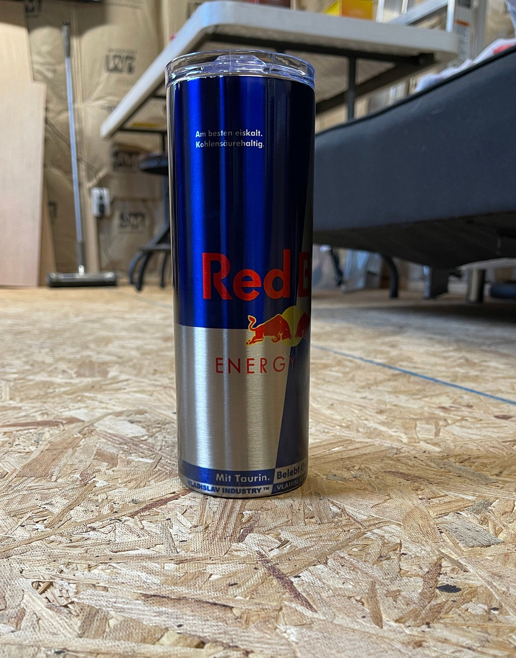 Red Bull 20oz Tumbler w/ metal straw | Etsy