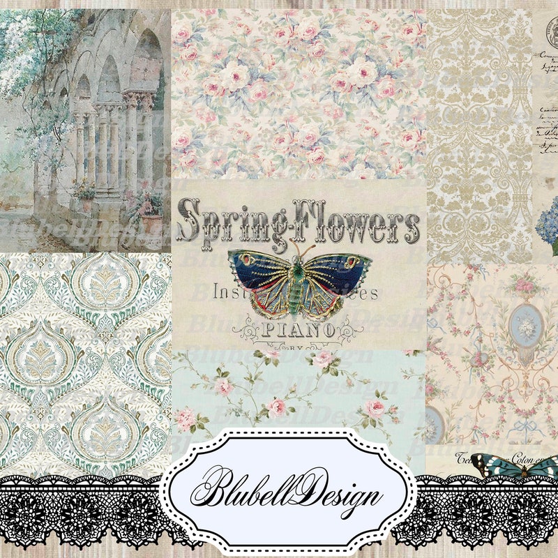 March Collage Wallpaper - Etsy