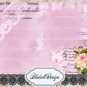 Digital Paper "shabby Floral Wallpaper" Scrapbooking Junk Journal Kit ...