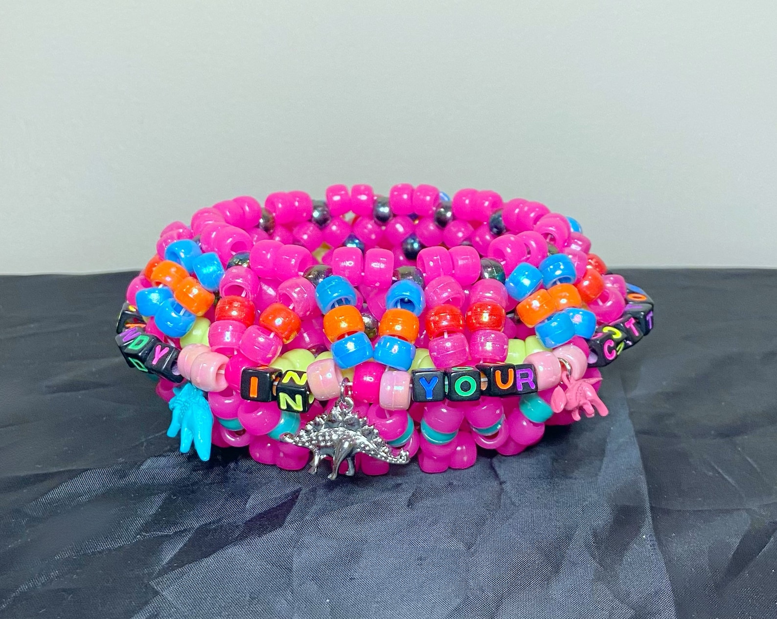 Custom-made X-base, Peyote, UFO, Carousel, Epic, Rotating Kandi Cuffs ...