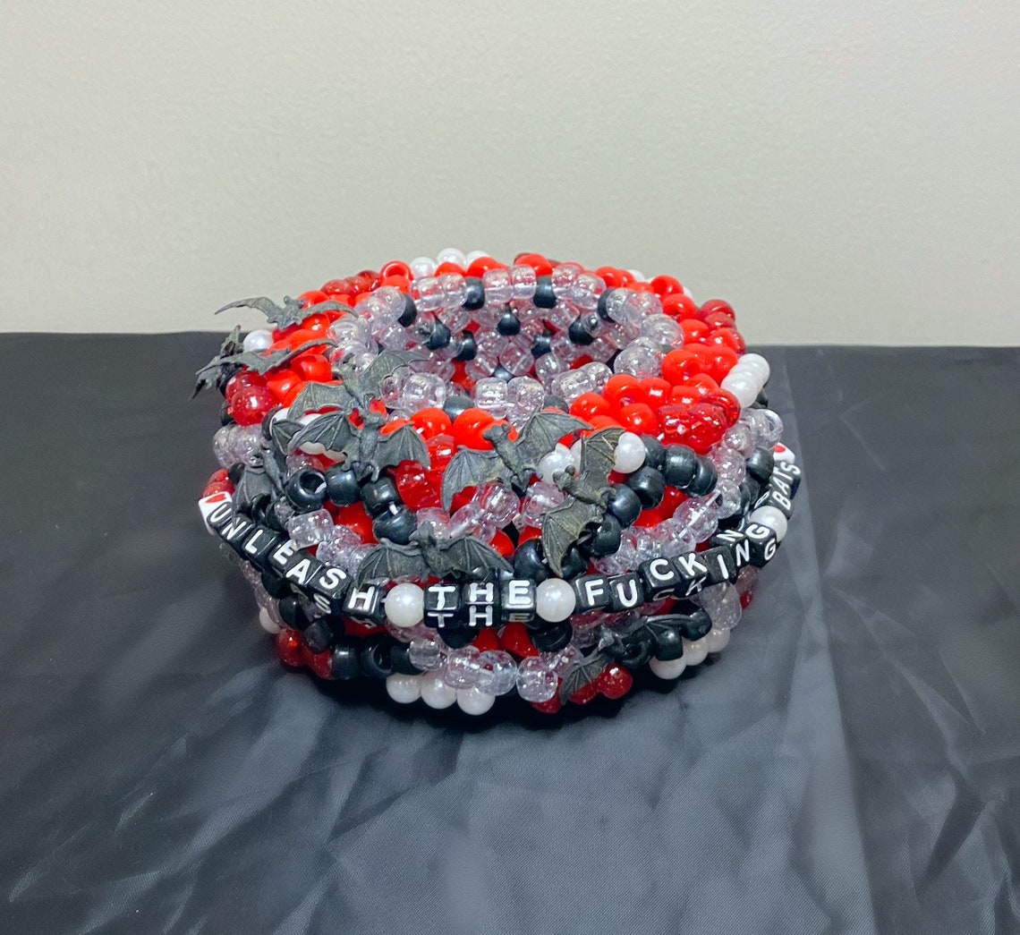 Custom-made X-base, Peyote, UFO, Carousel, Epic, Rotating Kandi Cuffs ...