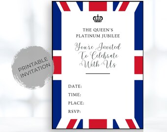 Union Jack Invitation - Etsy UK