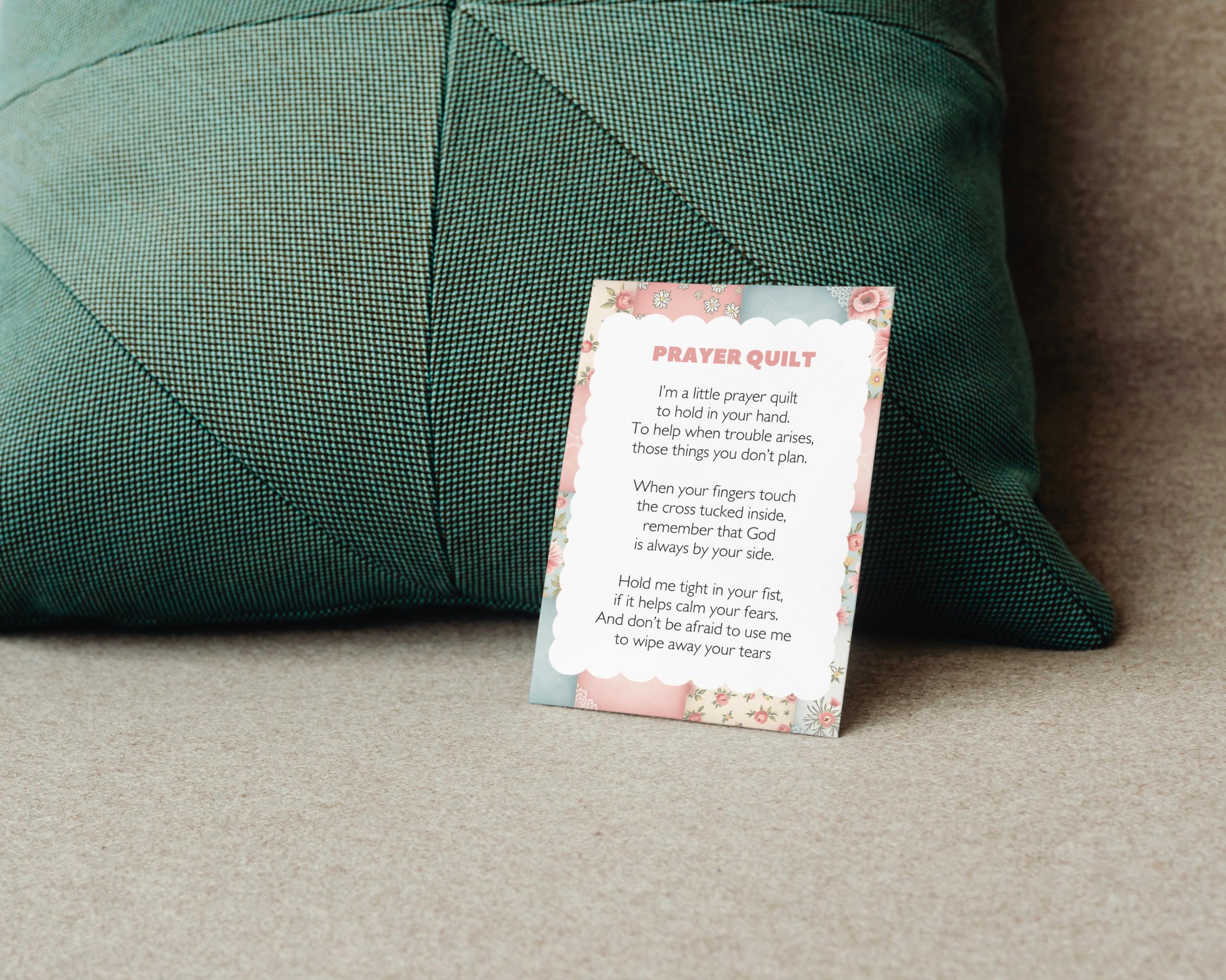 Printable Prayer Quilt Tag, Christian Quilt Card, Handmade Prayer Quilt ...