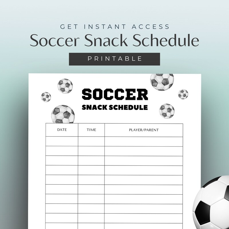 Printable Snack Form - Etsy