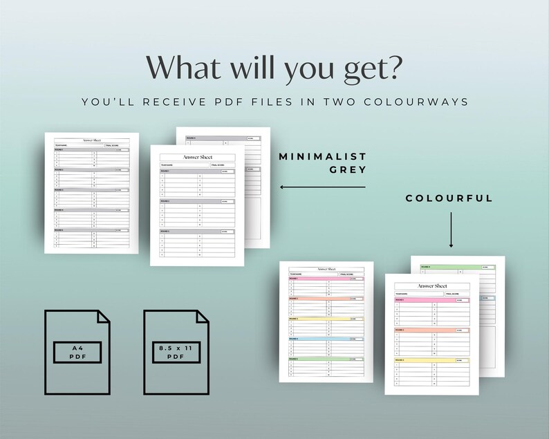 Trivia Night Answer Sheet, 5 Rounds 10 Questions, Downloadable PDF ...