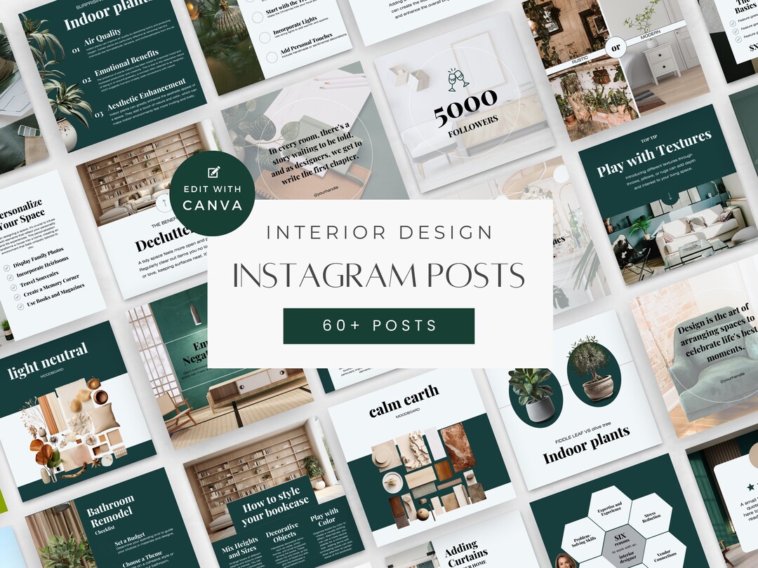 60+ Interior Designer Social Media Posts Canva, Carousel Photos ...