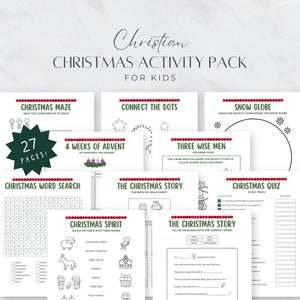 Printable Religious Christmas Kids Activity, Christian Christmas ...