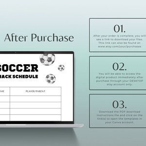 Soccer Game Day Snack Schedule, Coach Printable, Sports Schedule, Team ...