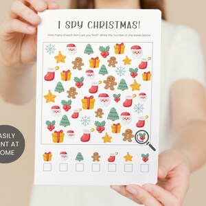 Christmas I Spy Printable Game, DIGITAL DOWNLOAD, Classroom Activity ...