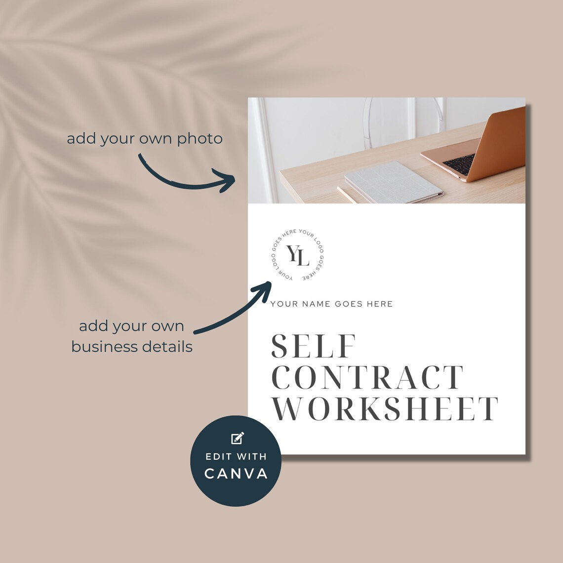 Self Contract Client Worksheet, CANVA TEMPLATE, Coaching Resources for ...