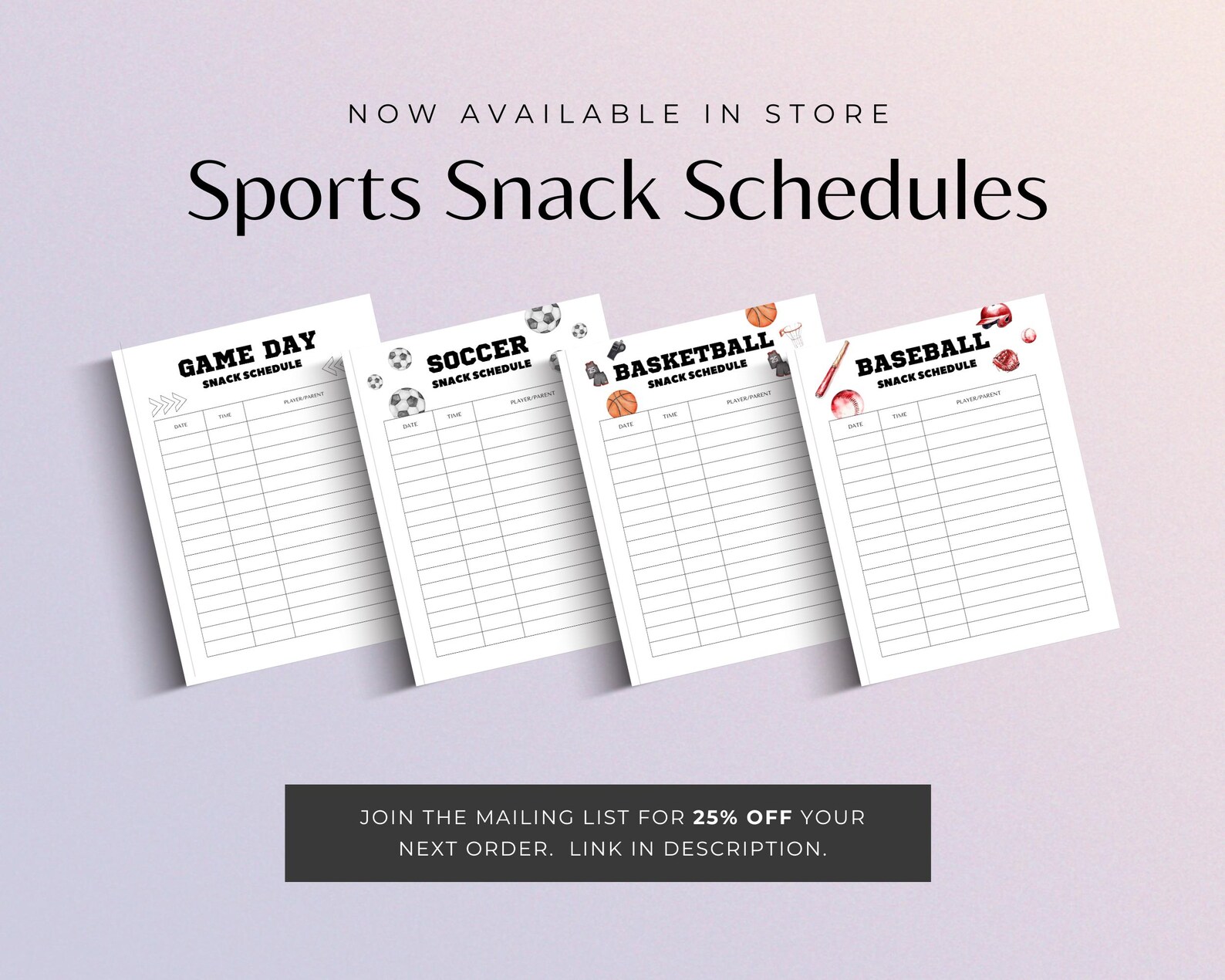 Cheerleading Game Day Signs, Snack Sign up Sheet, Cheer Mom Template ...