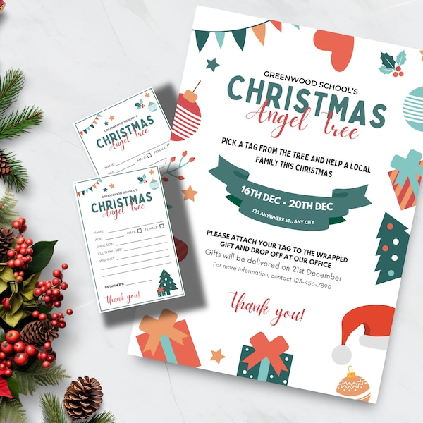 Printable Angel Tree Tags - Etsy