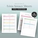 Trivia Night Answer Sheet, 5 Rounds 10 Questions, Downloadable PDF, Printable Pub Quiz Sheets ...