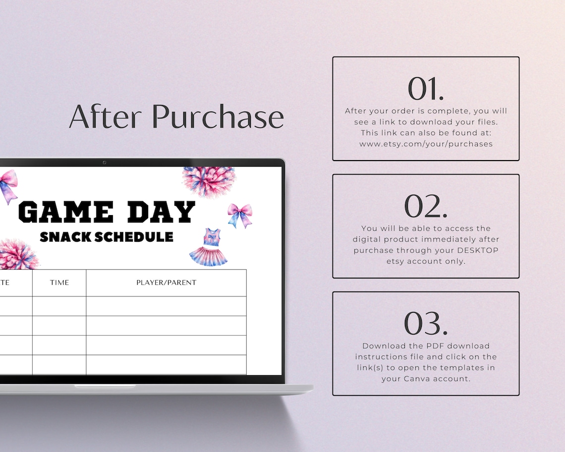 Cheerleading Game Day Signs, Snack Sign up Sheet, Cheer Mom Template ...